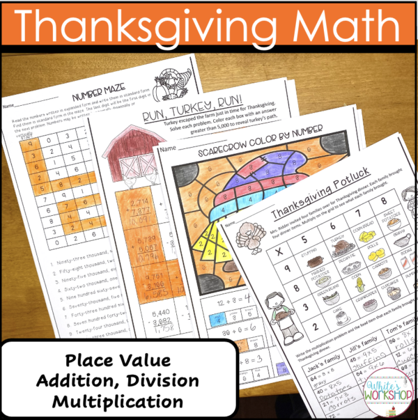 Thanksgiving Math Worksheets | Made By Teachers