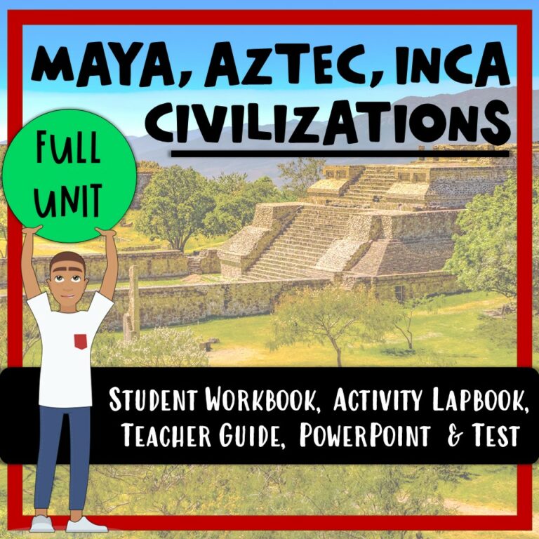 Mesoamerica Unit: Maya, Aztec, Inca- Readings, Lapbook, PowerPoint ...