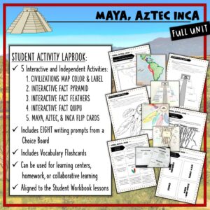 Mesoamerica Unit: Maya, Aztec, Inca- Readings, Lapbook, PowerPoint ...