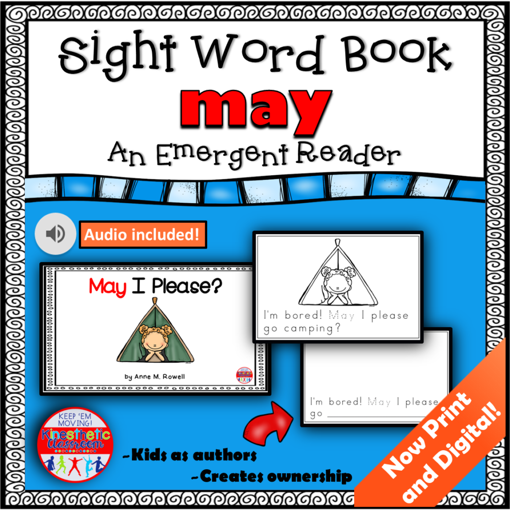 Sight Word Practice Book for the High Frequency Word MAY Print and ...
