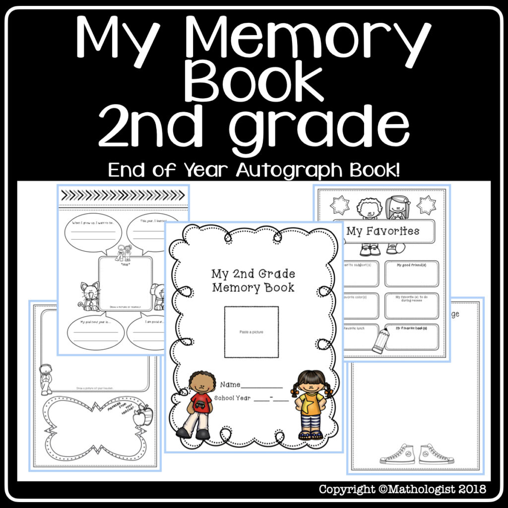 My Memory Book, End of Year Autograph Book, 2nd Grade | Made By Teachers