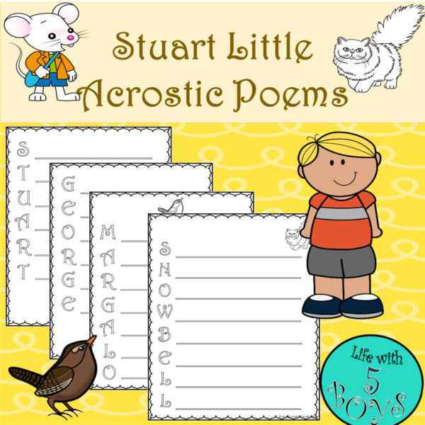 Stuart Little Activity Character Acrostic Poems | Made By Teachers