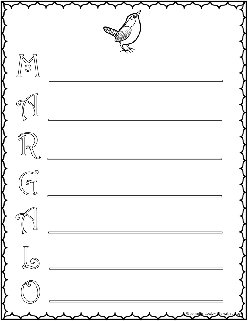 Stuart Little Activity Character Acrostic Poems | Made By Teachers