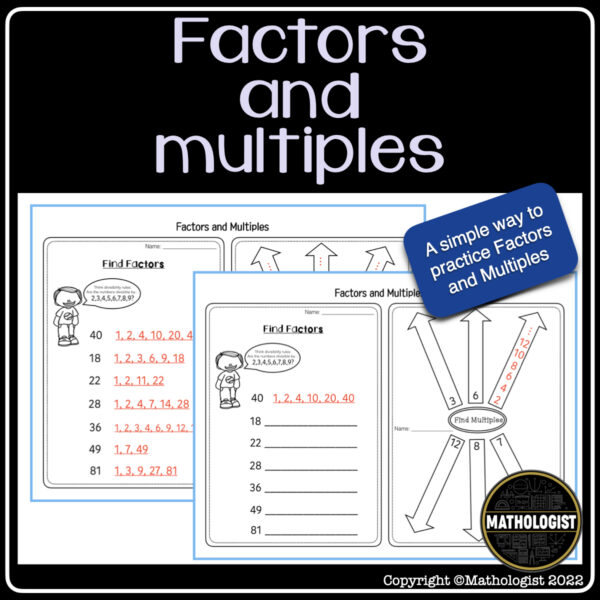 Factors and Multiples Easy, No-prep Practice - Made By Teachers