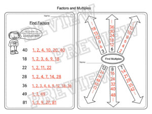 Factors and Multiples Easy, No-prep Practice - Made By Teachers