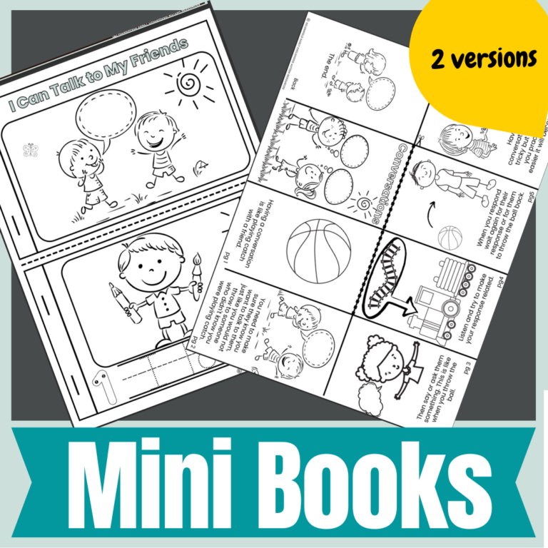 Beginning Conversation Skills Social Story & Worksheets Autism ABA ...