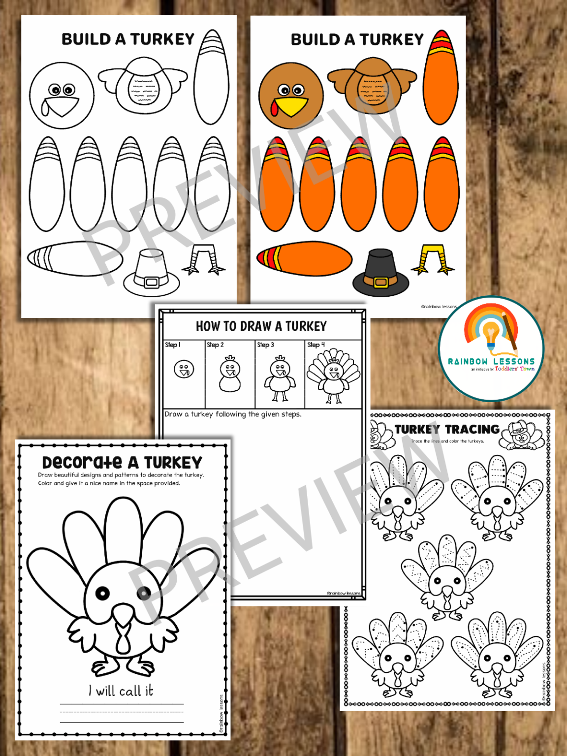 Disguise a Turkey Craft | Turkey in Disguise Project | Turkey Trouble ...