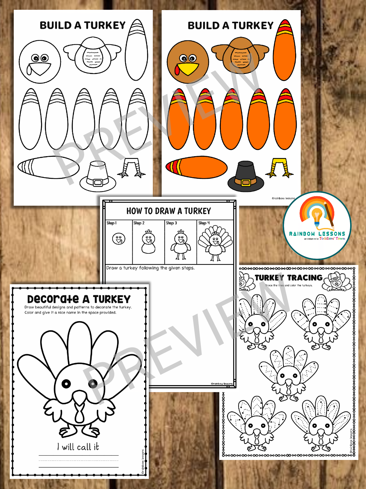 Disguise a Turkey Craft | Turkey in Disguise Project | Turkey Trouble ...