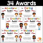 Character Traits Awards Certificates for Kinder-3rd Grade | Made By ...