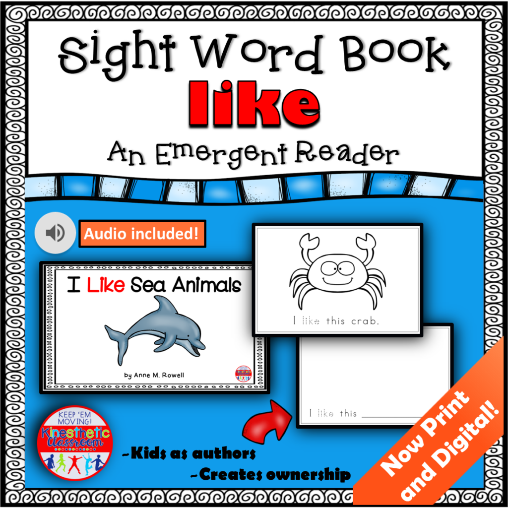 Sight Word Practice Book for the High Frequency Word LIKE Print and ...