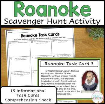 Roanoke Settlement Task Cards | Made By Teachers