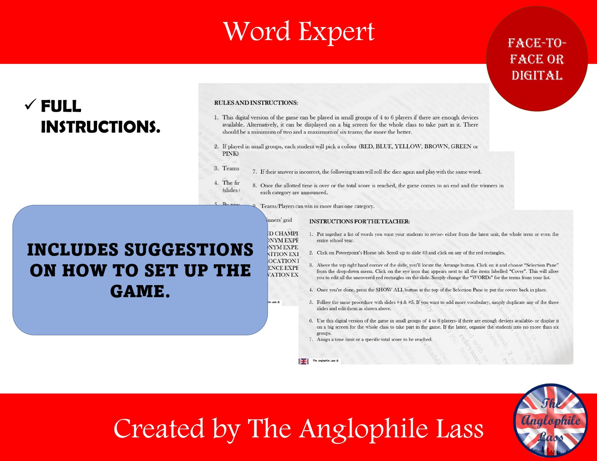 Synonyms and antonyms| Suffixes | Powerpoint and printable dice game ...
