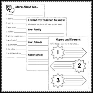All About Me Back to School Booklet - Made By Teachers