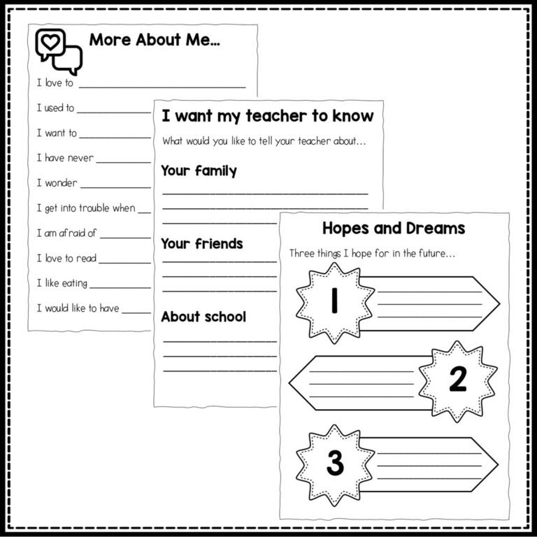 All About Me Back to School Booklet | Made By Teachers