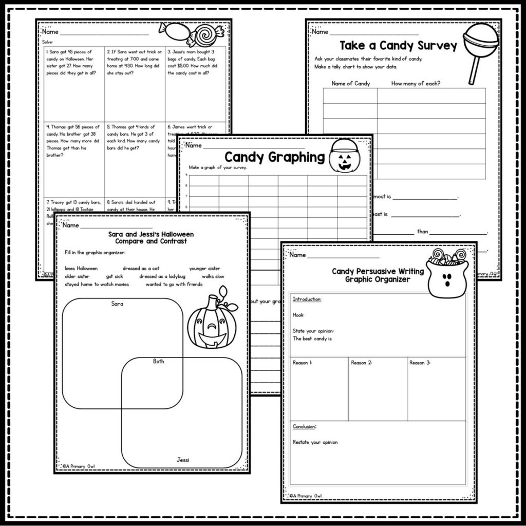 After Halloween Math Reading Writing Activities | Made By Teachers