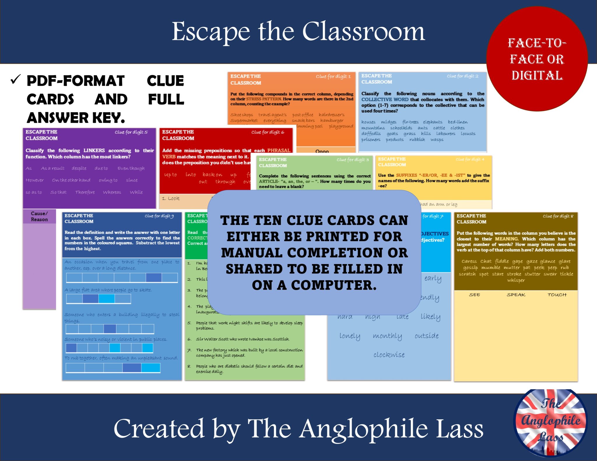 Escape the Classroom | Digital and Classroom Escape room | CEFR B2 ...