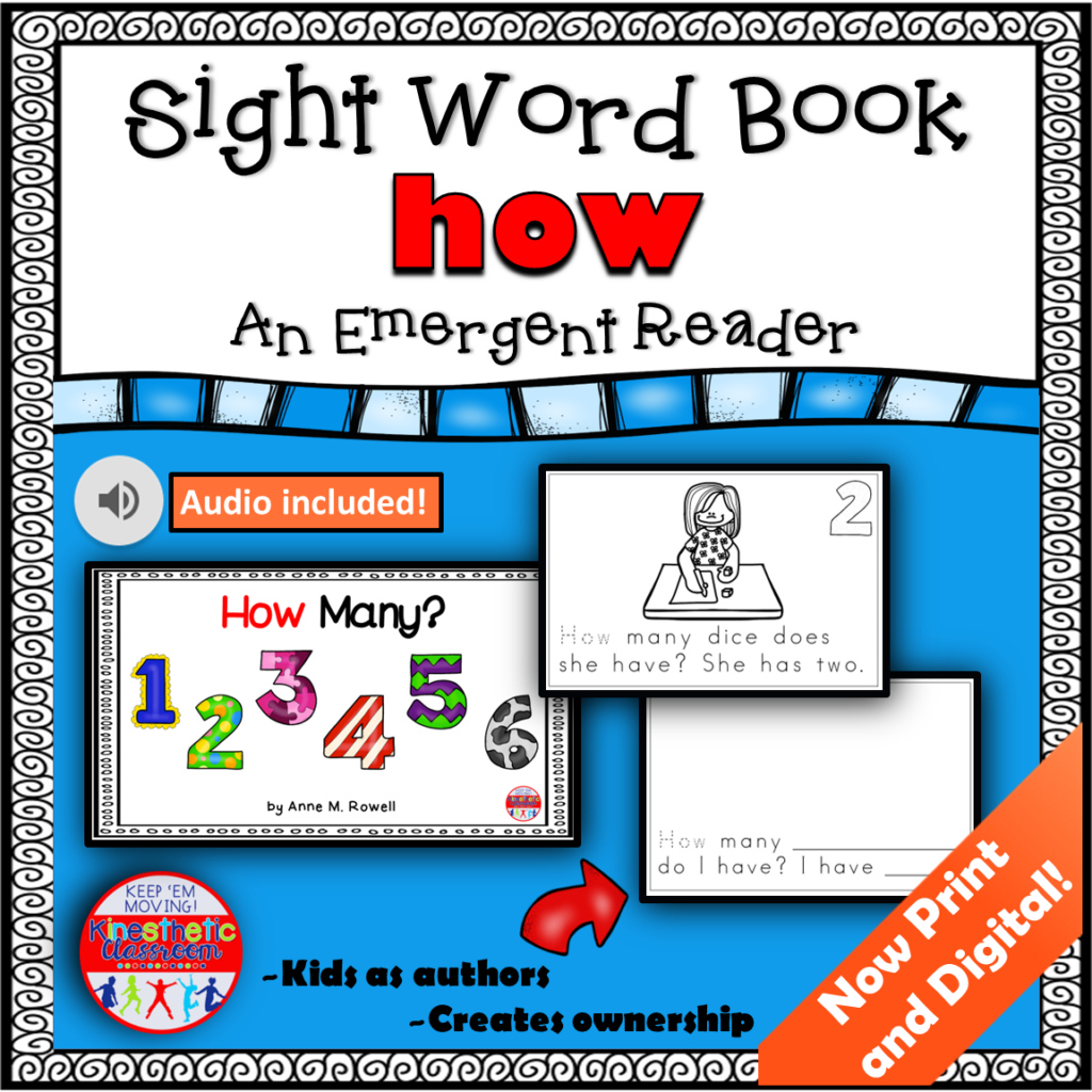 Sight Word Practice Book for the High Frequency Word HOW Print and ...
