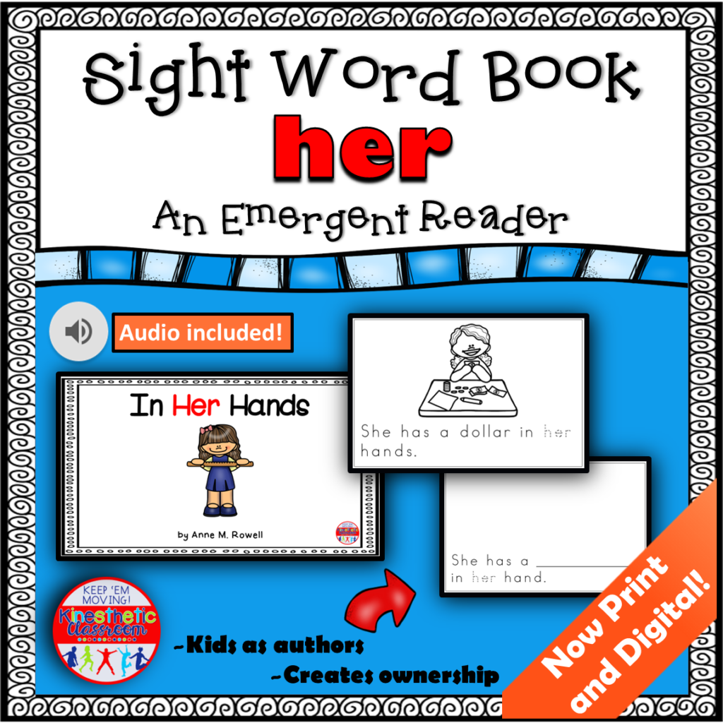 Sight Word Practice Book for the High Frequency Word HER Print and ...