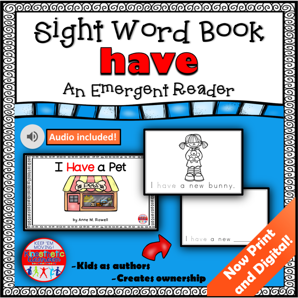 Sight Word Practice Book for the High Frequency Word HAVE Print and ...