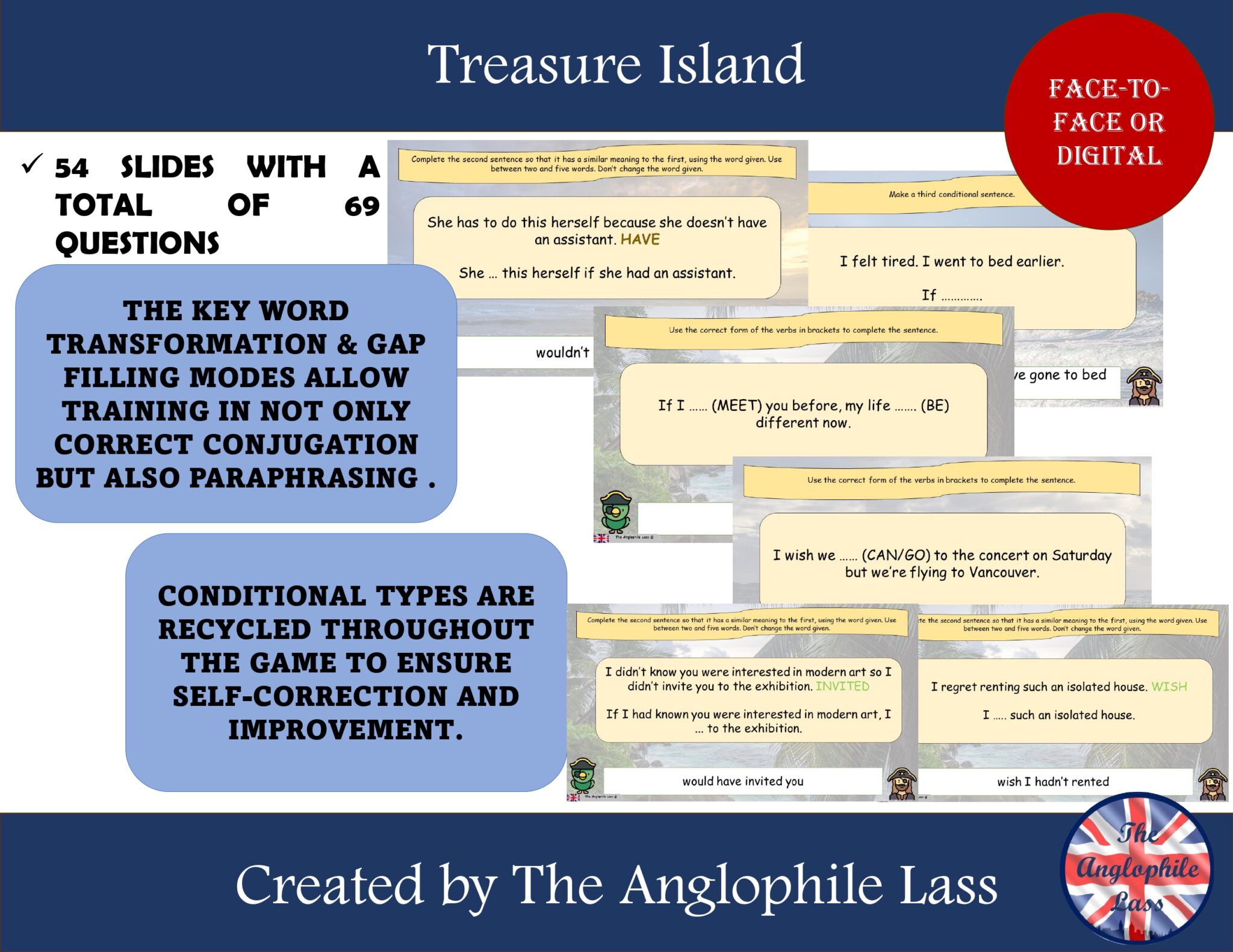 Treasure Island | Conditional Sentences | PPT Pirate Game | Plus ...