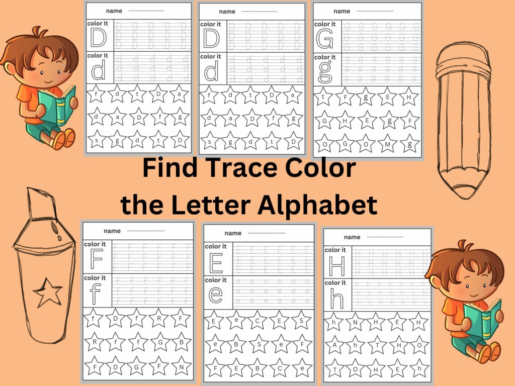 Find Trace Color the Letter Alphabet | Made By Teachers