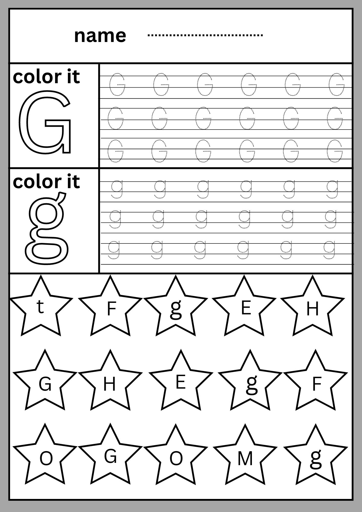 Find Trace Color the Letter Alphabet | Made By Teachers