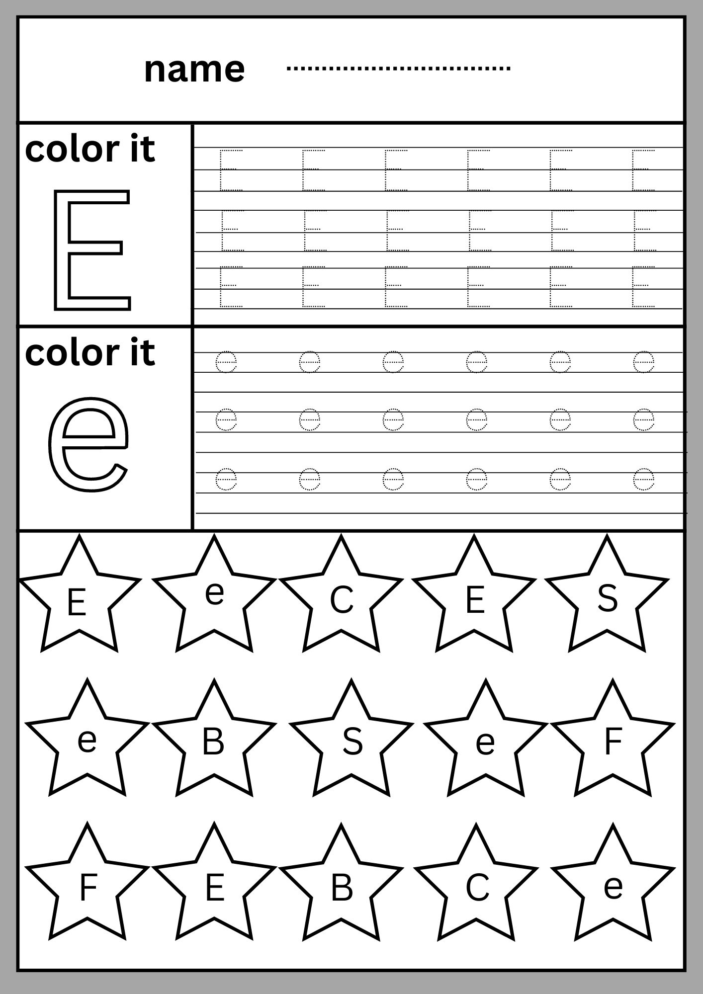 Find Trace Color the Letter Alphabet | Made By Teachers