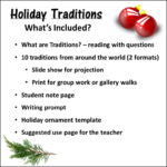 Holiday Traditions Reading and Writing Activity | Made By Teachers