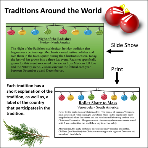 Holiday Traditions Reading and Writing Activity | Made By Teachers
