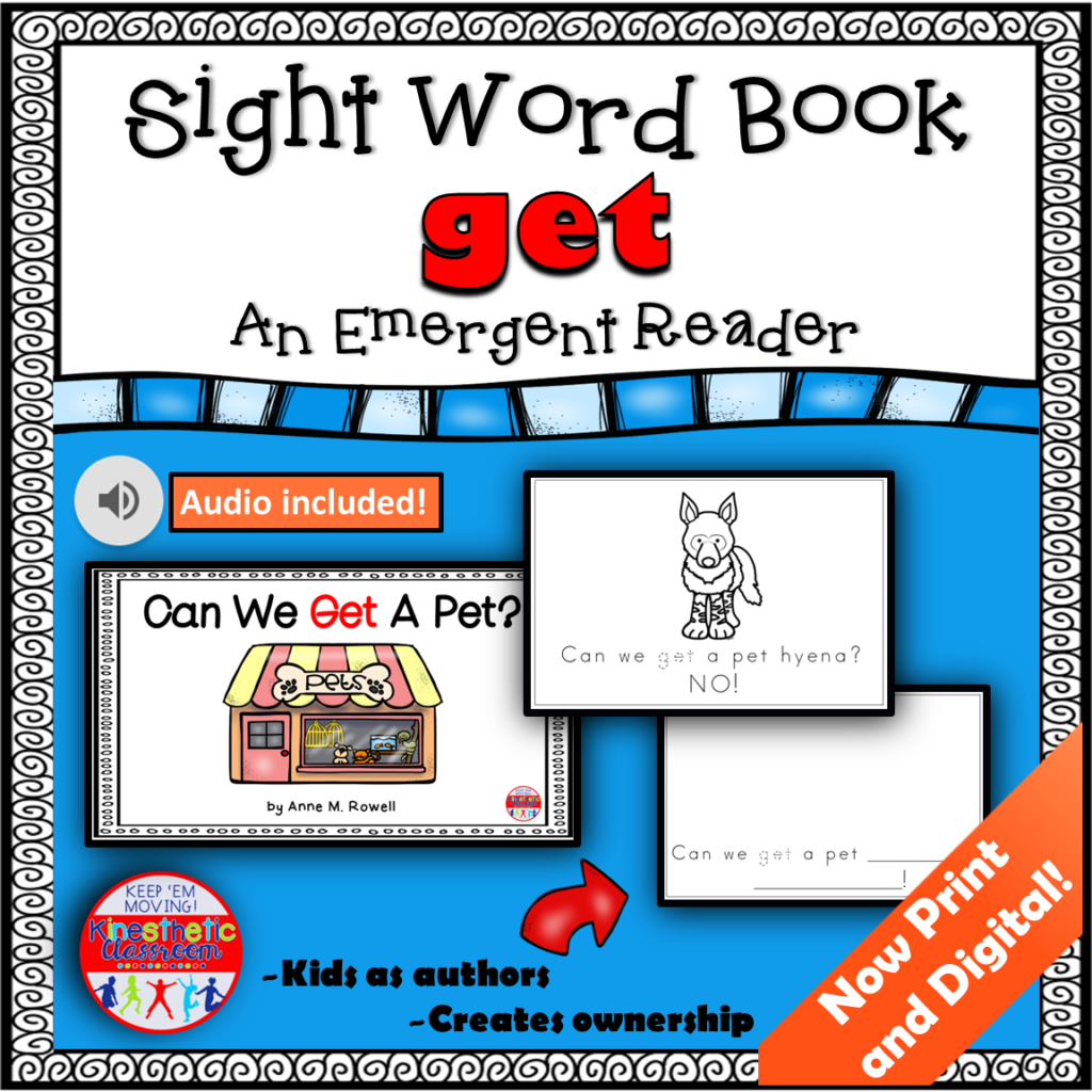 Sight Word Practice Book for the High Frequency Word GET Print and ...