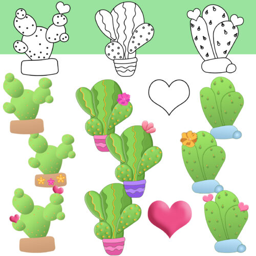 Cactus and Succulents Clipart | Plants Clipart | Made By Teachers