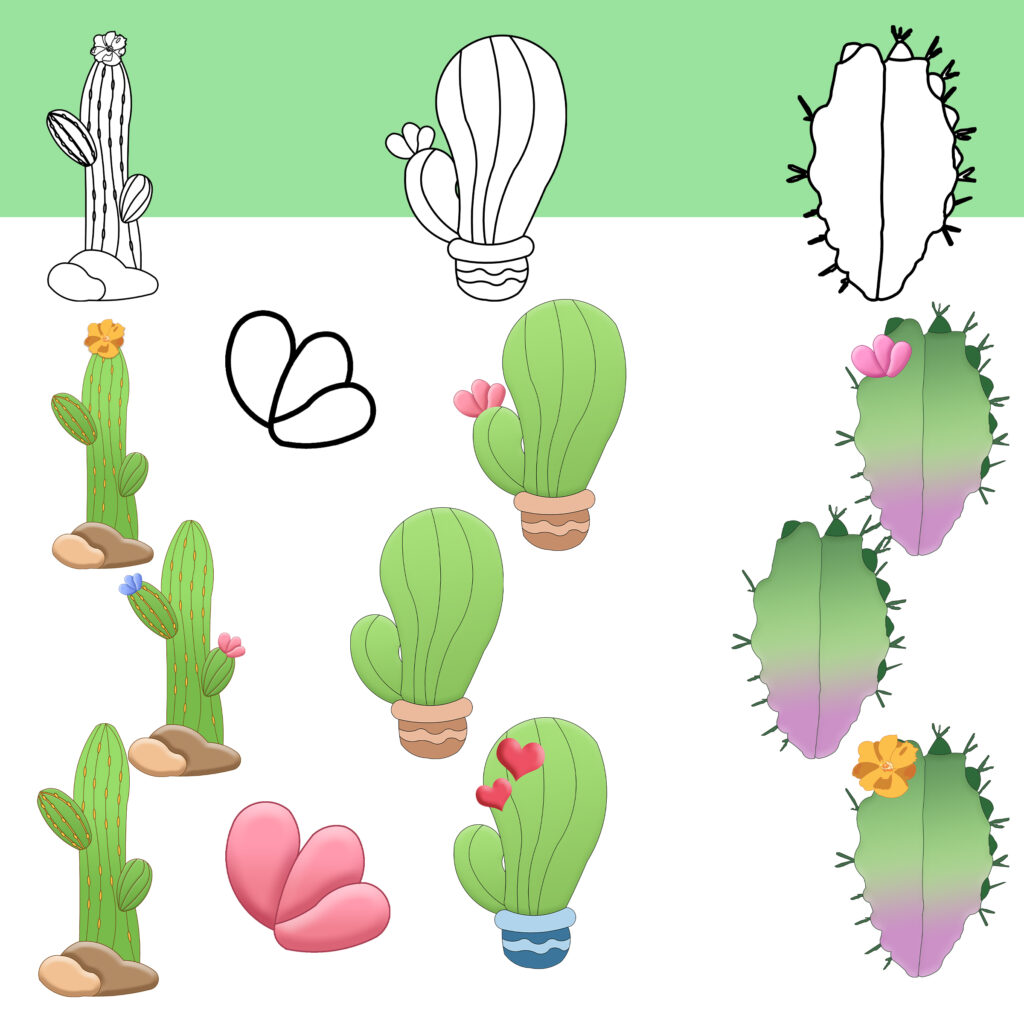 Cactus and Succulents Clipart | Plants Clipart | Made By Teachers