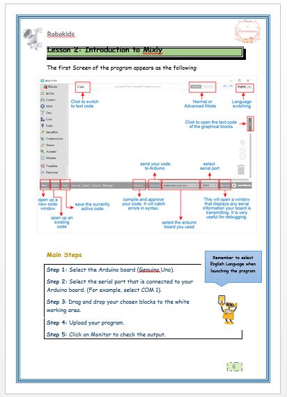 Robotics Intro to Beginners Student Booklet for Arduino Basics | STEM | Made By Teachers