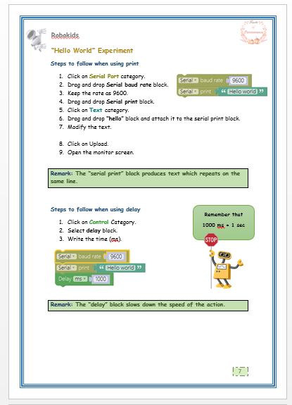 Robotics Intro to Beginners Student Booklet for Arduino Basics | STEM ... Robotics Intro to Beginners Student Booklet for Arduino Basics | STEM ...