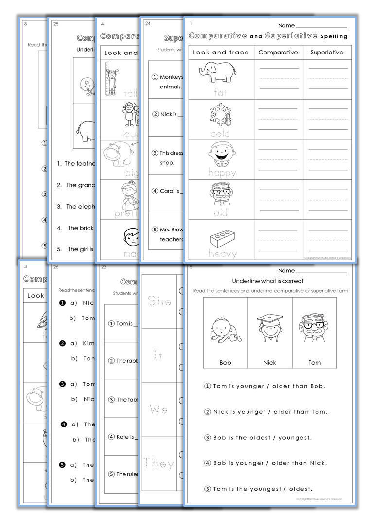 Comparison of Adjectives | Made By Teachers