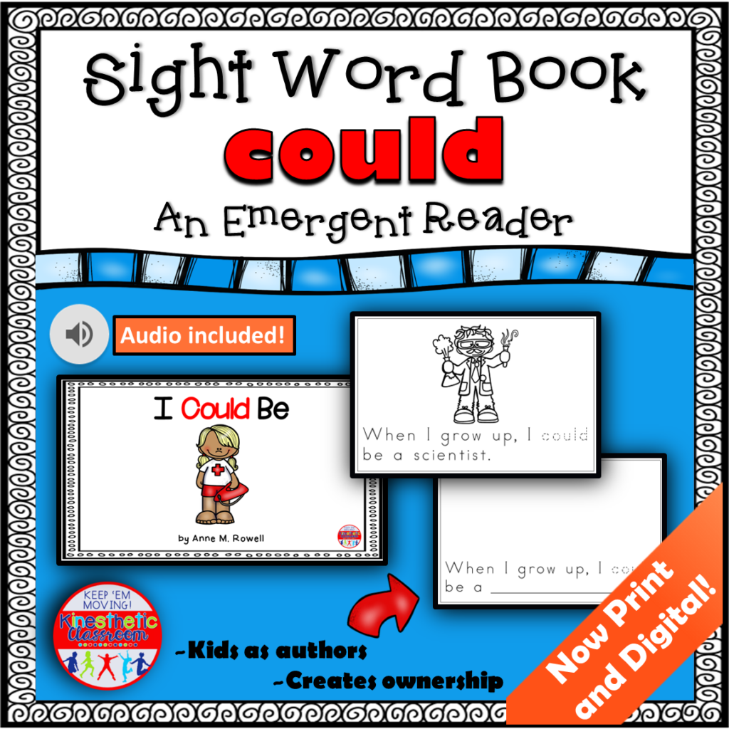 Sight Word Practice Book for the High Frequency Word COULD Print and ...
