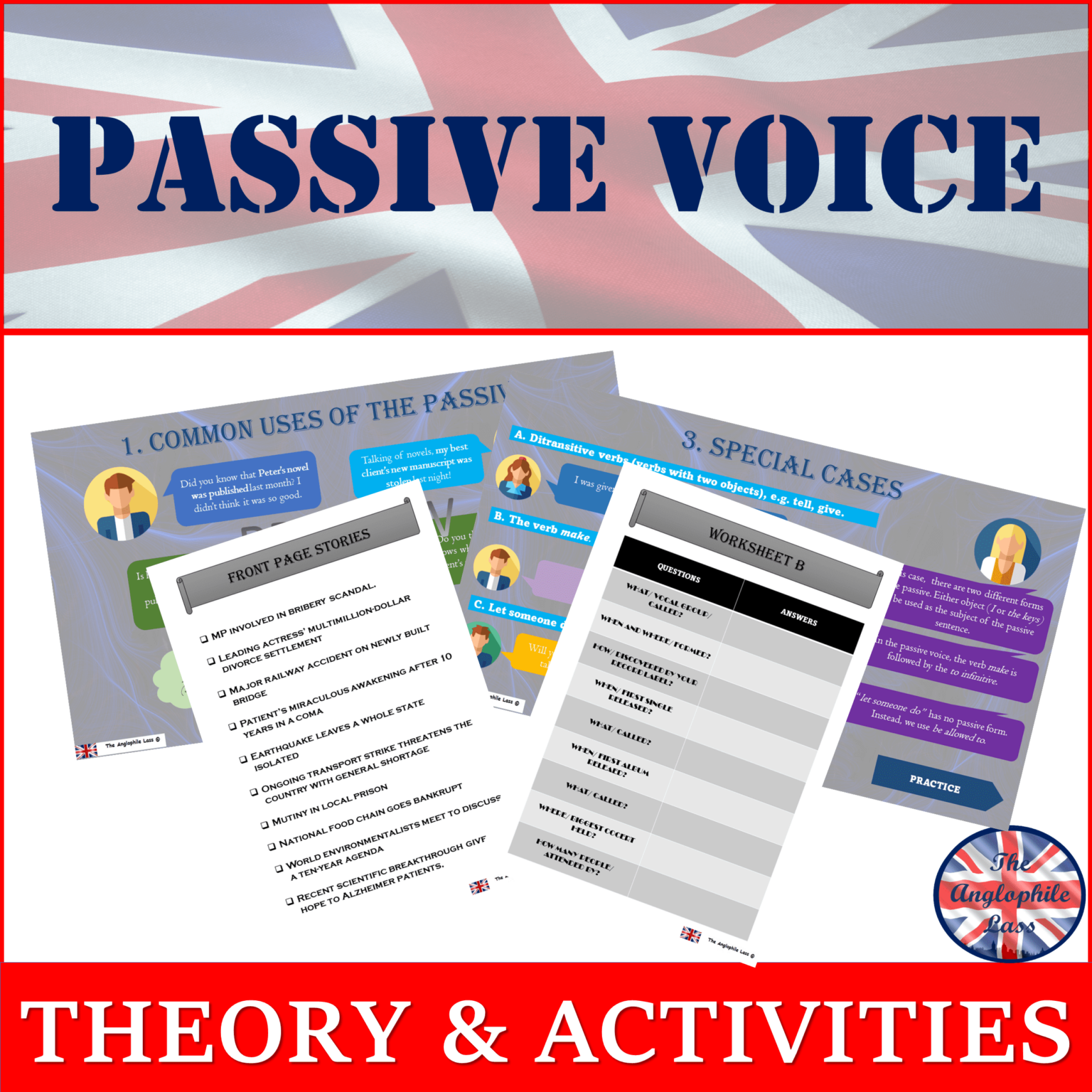 Using the Passive Voice | Newspaper article | CEFR B2 | Grades 8 to 10 ...