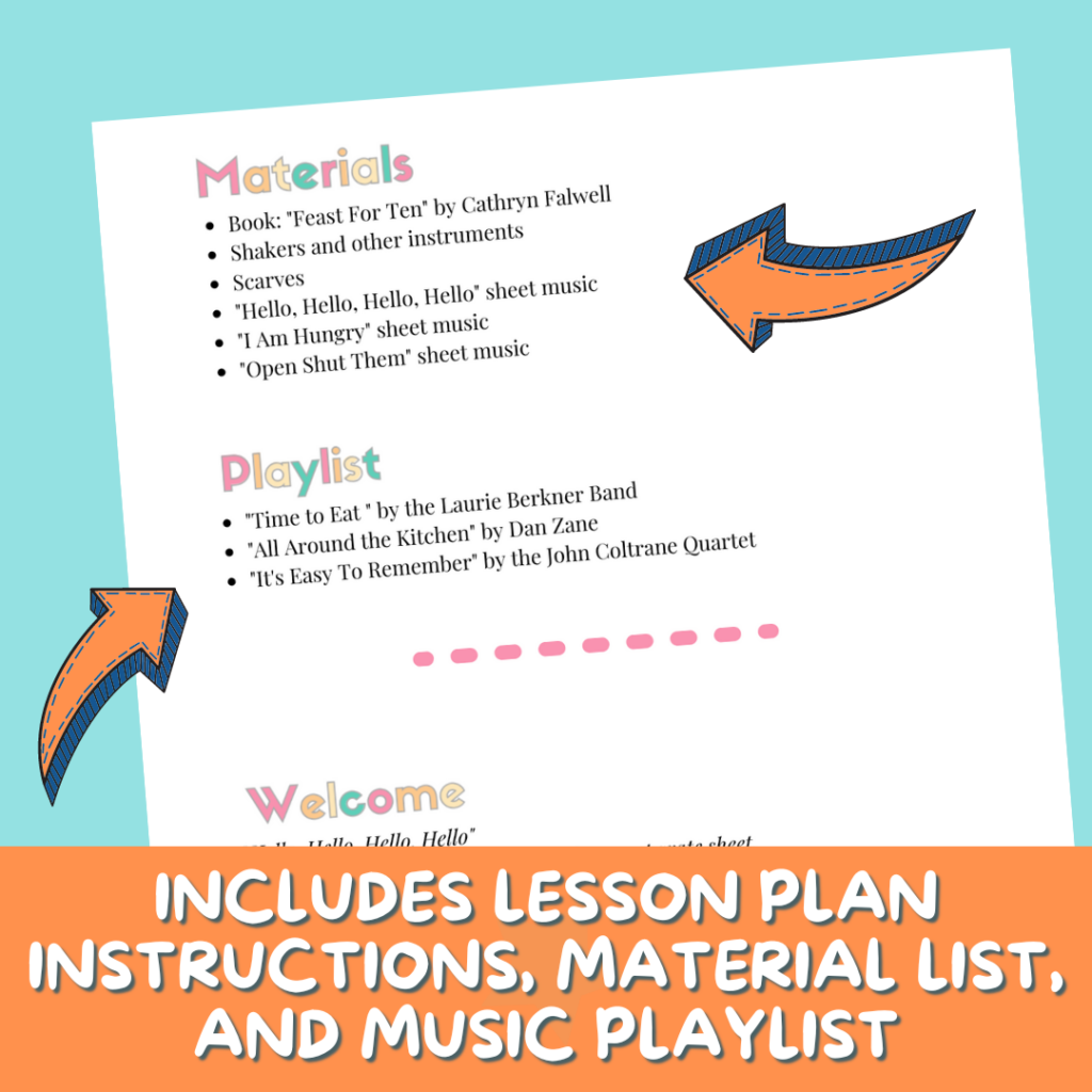 Preschool Music Lesson Plan | Feast For Ten | Music and Movement ...