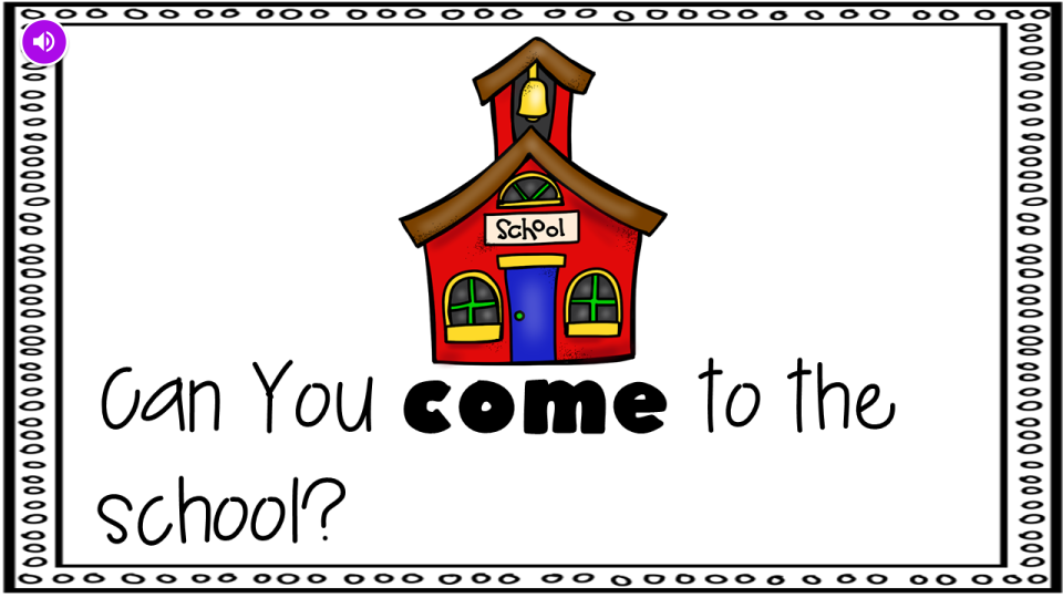 Sight Word Practice Book for the High Frequency Word COME Print and ...