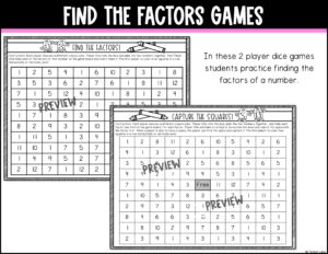 Factors and Multiples Games | Made By Teachers