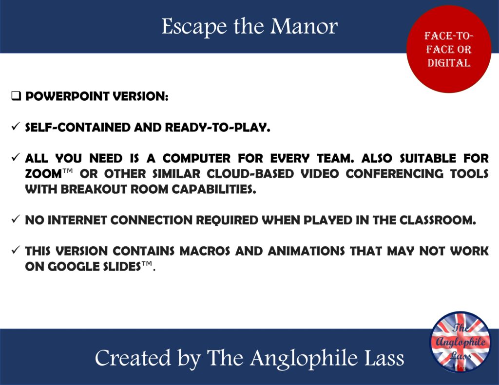 ELA Escape room | Printable and digital | CEFR C1 | Grade 11-12 | Made ...