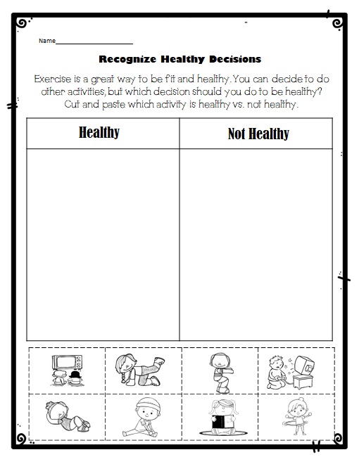 First Grade Health STANDARD 5 - Decision Making | Made By Teachers