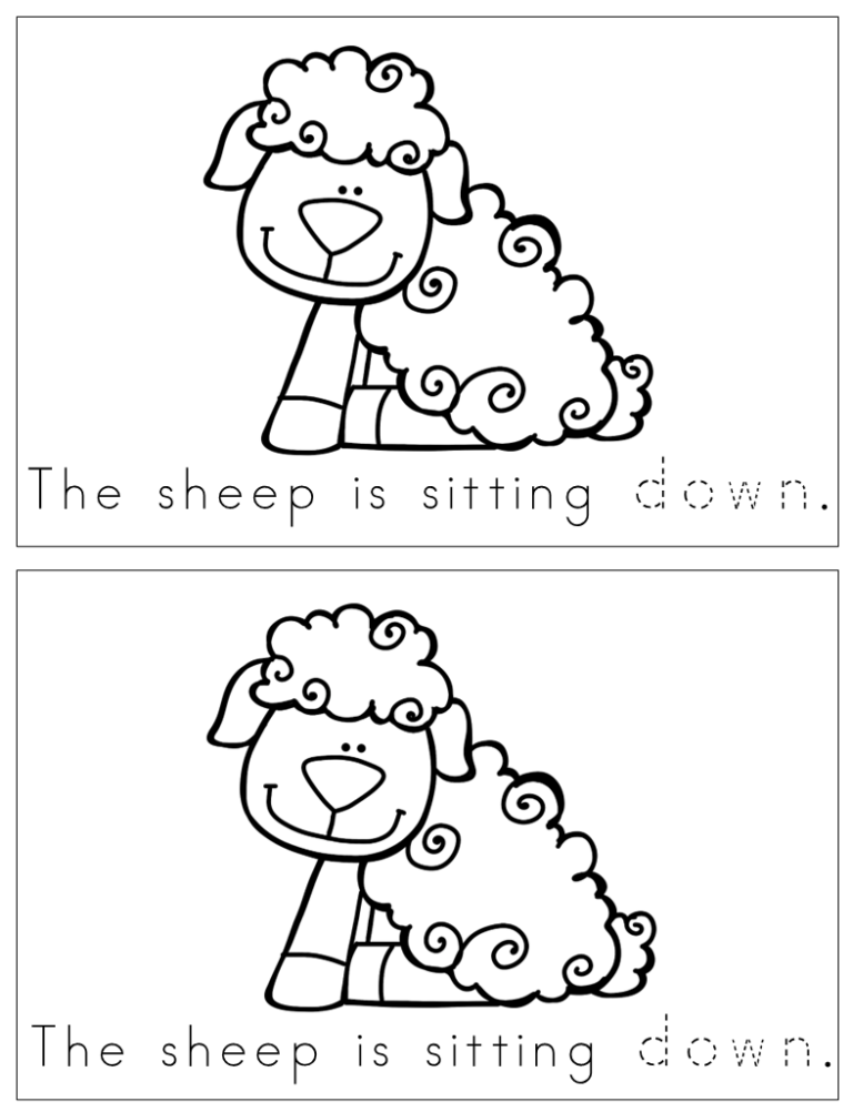 Sight Word Practice Book for the High Frequency Word DOWN Print and ...
