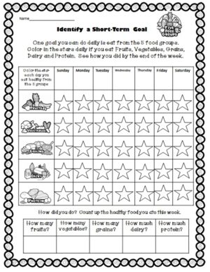 First Grade Health STANDARD 6 - Goal Setting - Made By Teachers