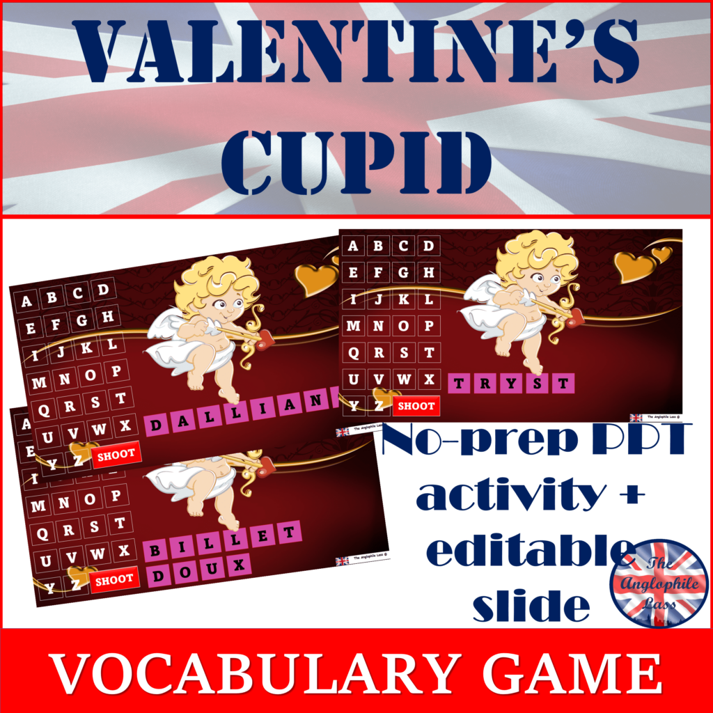 Valentine's Day Vocabulary | Cupid hangman | Grade 11 - 12 | CEFR C1 ...