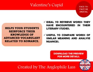 Valentine's Day Vocabulary | Cupid hangman | Grade 11 - 12 | CEFR C1 ...