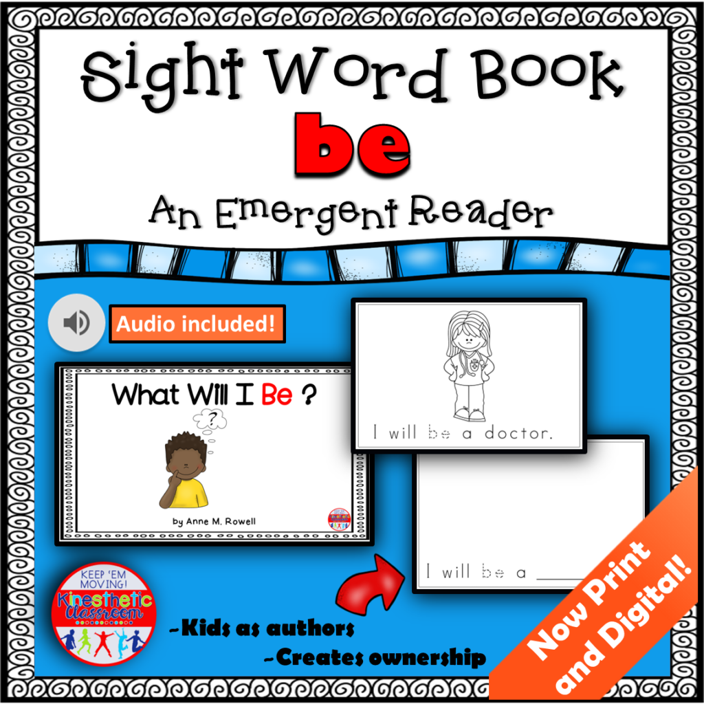 Sight Word Practice Book for the High Frequency Word BE Print and ...
