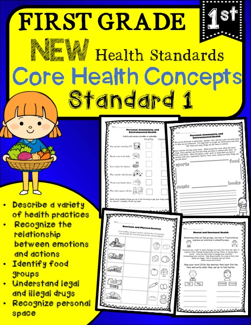 First Grade Health ALL STANDARDS for Entire Year!! | Made By Teachers