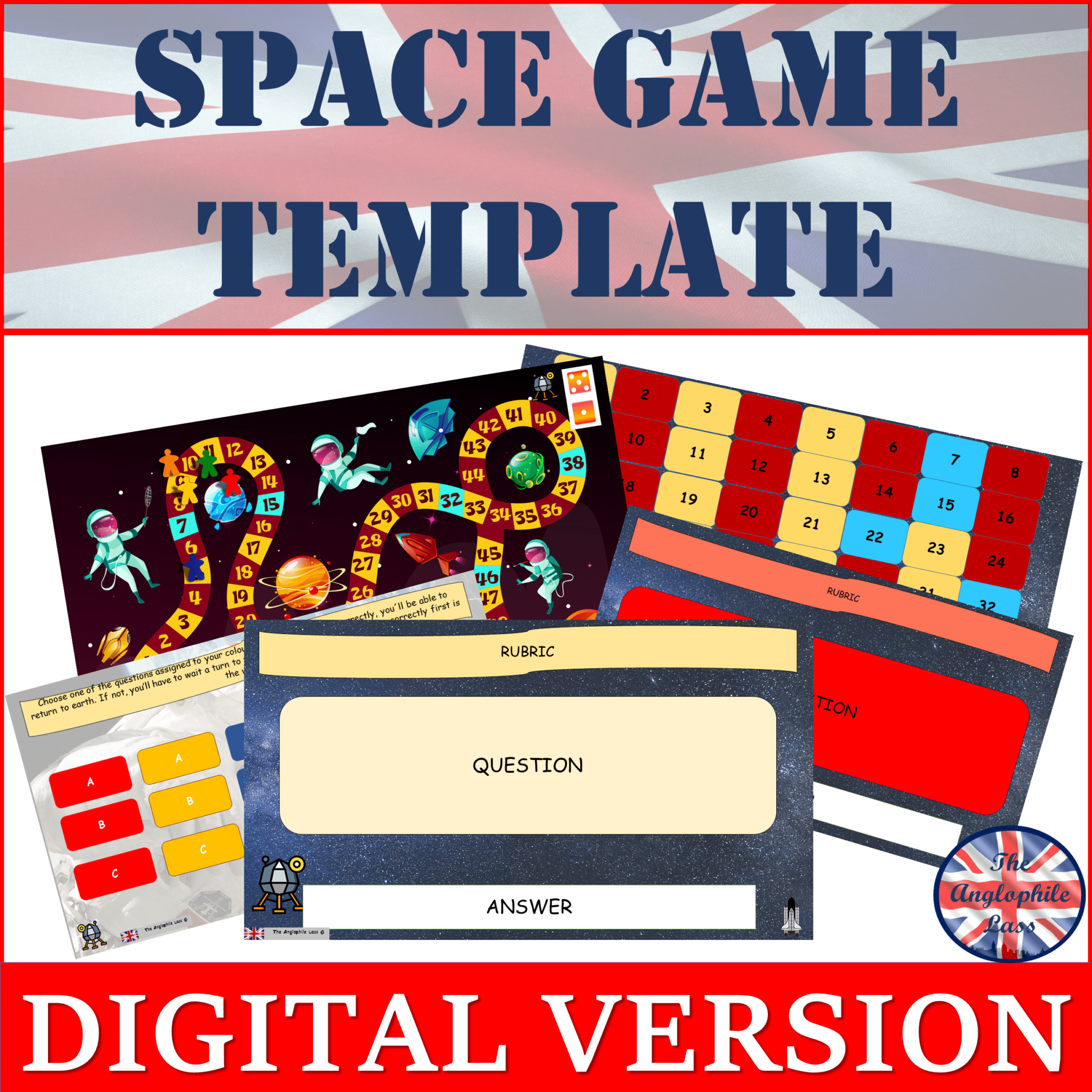 Blank board game template | Editable digital version (ALL SUBJECTS ...