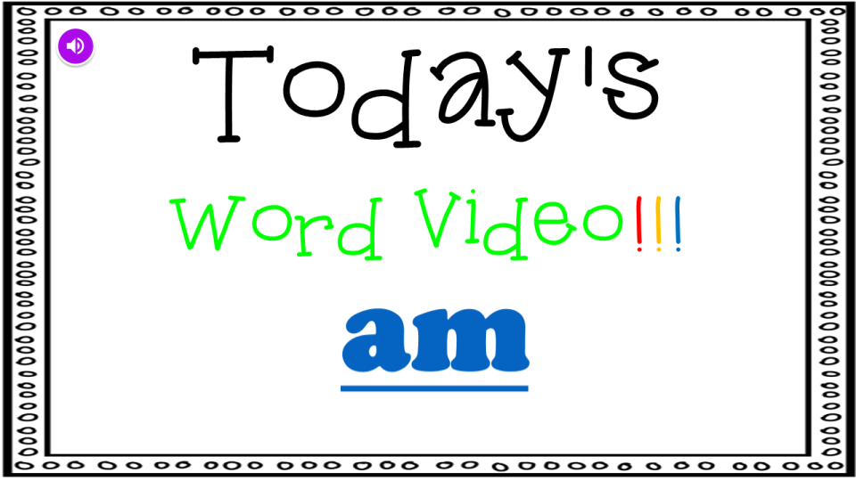 Sight Word Practice Book for the High Frequency Word AM Print and ...
